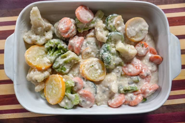 Baked Creamy Mixed Vegetables - Delicious Side Dishes