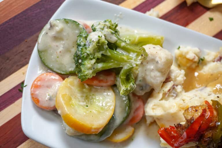 Baked Creamy Mixed Vegetables - Delicious Side Dishes