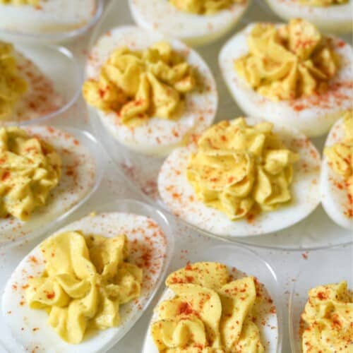 Best Deviled Eggs Recipe aka Angel Eggs - Delicious Side Dishes